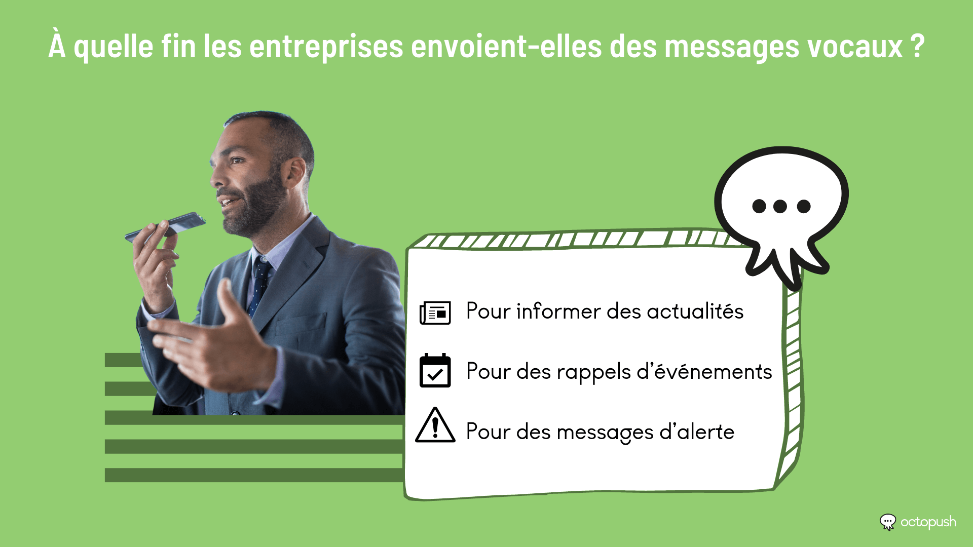 Comment envoyer un message vocal par SMS ? - Octopush
